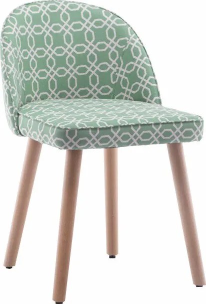 Tempo Kondela Židle, zelená vzor, LALIMA