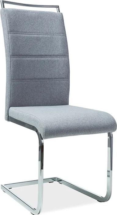 Nábytkáři ORFA H 441 - jídelní židle látka Šedá č.97/ nohy chrom (H441SZM) (S) (K150-E)