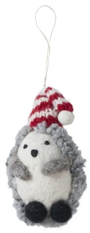 Plstěná dekorace Hedgehog (ježek) 13 cm, Klippan Švédsko