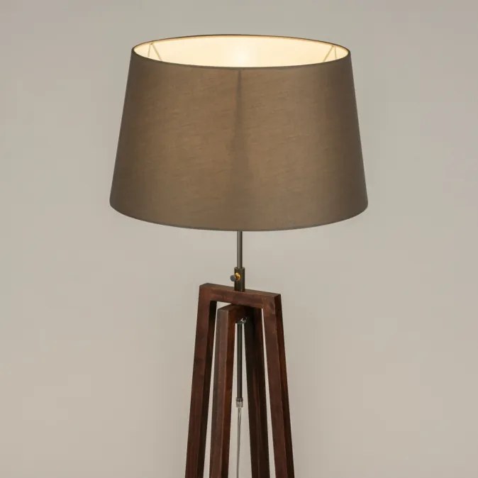 Stojací designová lampa Paola Grey and Dark Brown