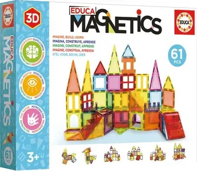 EDUCA Magnetická stavebnice Magnetics / 61 dílků