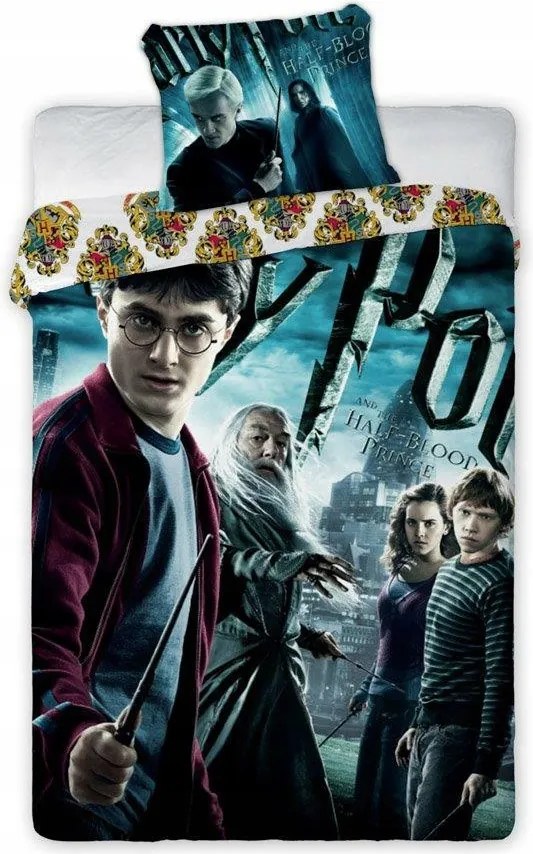 Povlečení 135x200 Harry Potter 001 tyrkysová mladí lidé
