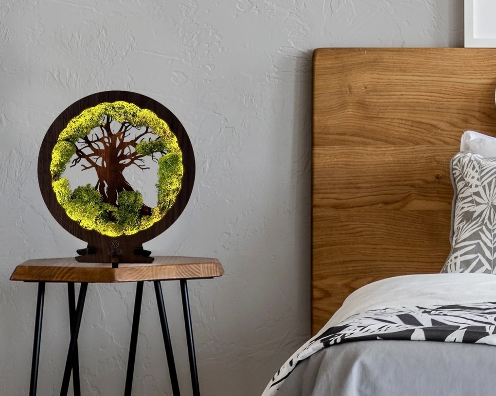 Li-Go "Mech a strom" lampa 30x31cm provedení povrchu: ořech