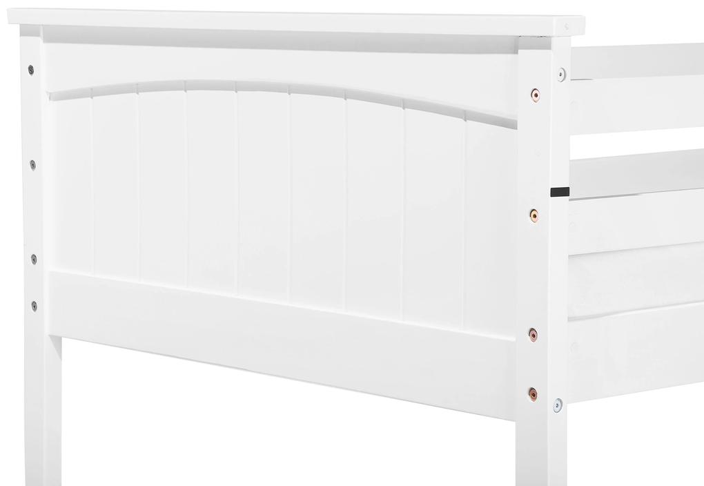 Patrová postel 90 cm RADIN (s roštem) (bílá). 1007443