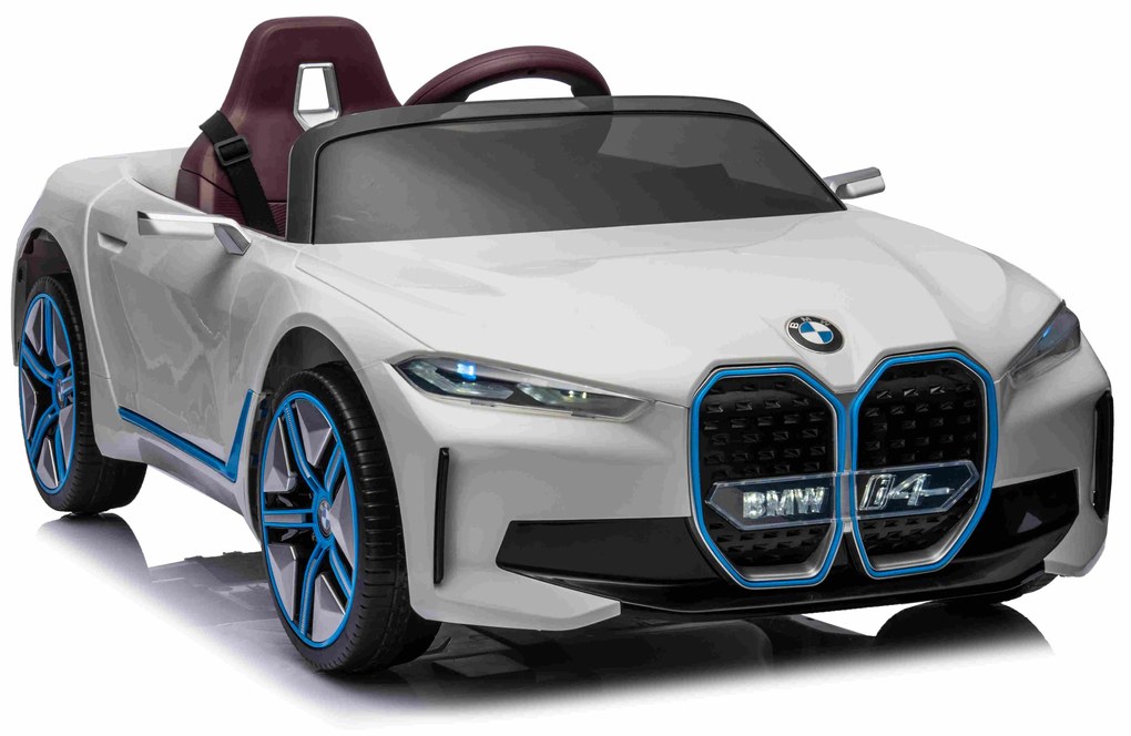 Elektrické autíčko BMW i4 bílé