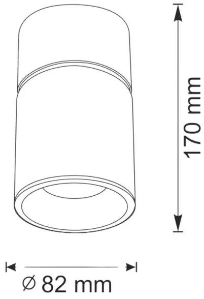 Bodové svítidlo NIXA 1xGU10/10W/230V černá