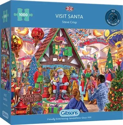 GIBSONS Puzzle Navštivte Santu / 1000 dílků / 68 × 49 cm