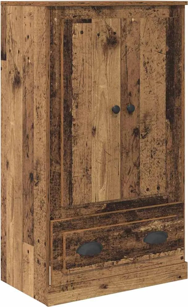 Vysoký bufet 3 ks Staré dřevo 132 x 35,5 x 103,5 cm 3402674