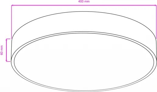 Brilagi - LED Koupelnové stropní svítidlo POOL LED/36W/230V pr. 40 cm IP54 černá