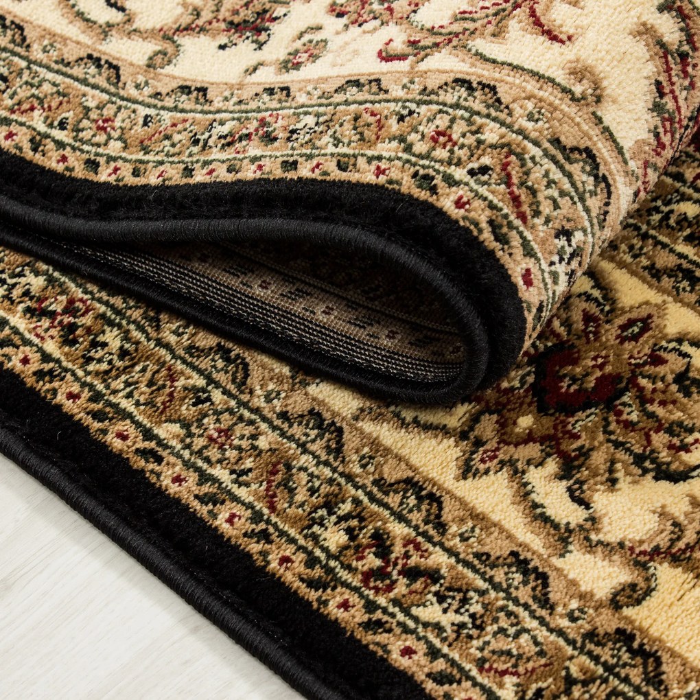Ayyildiz, Kusový koberec Marrakesh 210 black, 80x150, černá, kancelář