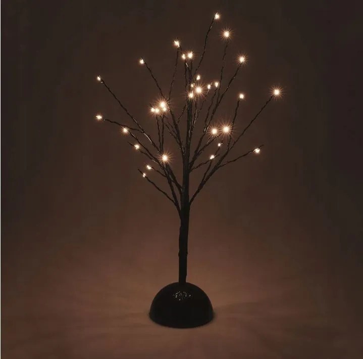 Foxigy Ozdobný vánoční stromek 32cm 40 LED teplá bílá