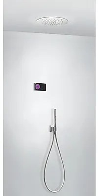 TRES - Termostatický podomítkový elektronický sprchový set SHOWER TECHNOLOGY Včetně elektronického ovládání (černá barva). 09288555