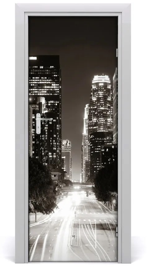 Fototapeta samolepící na dveře Los Angeles noc 85x205 cm