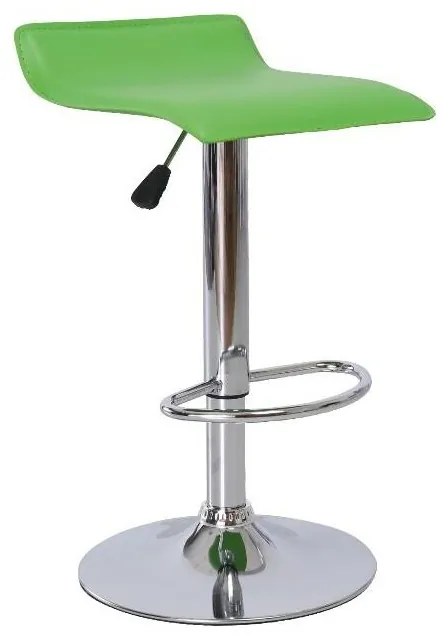 Barová židle Laria, kov/čalounění, zelená TEMPO KONDELA