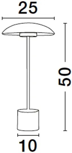 Designová stolní lampa Lash 50