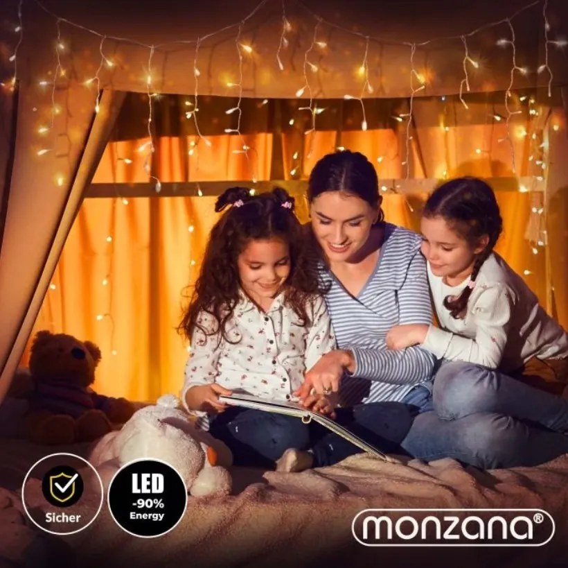 Monzana Vánoční světelný řetěz CECIL, 5m, teplá bílá