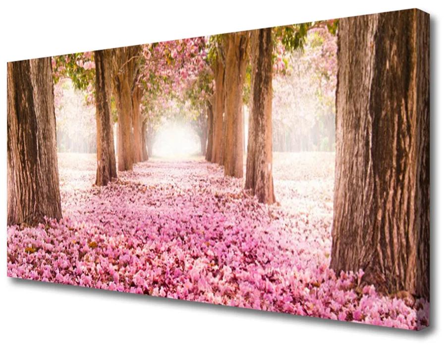 Obraz na plátně Strom Růže Květiny Příroda 100x50 cm