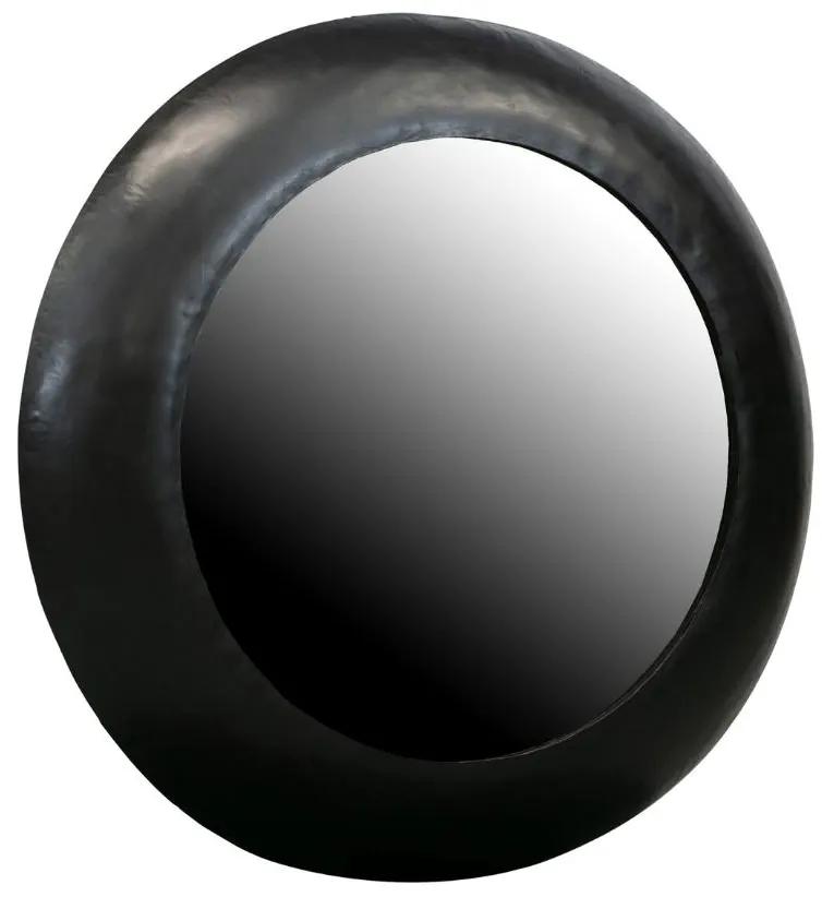 DNYMARIANNE -25% Hoorns Černé kovové závěsné zrcadlo Stew 75 cm