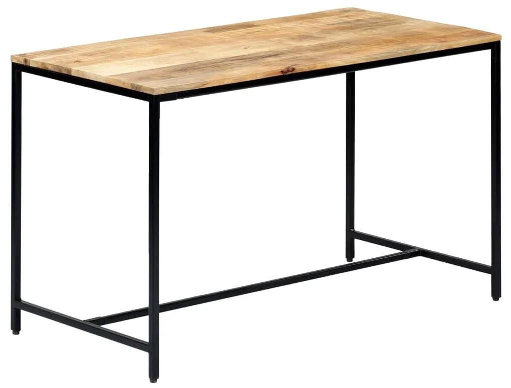 Jídelní stůl 120 x 60 x 75 cm masivní hrubé mangovníkové dřevo - Default Title