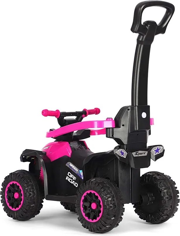 Dětské odrážedlo s vodící tyčí Milly Mally Wild 3v1 pink