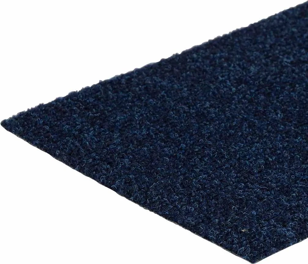 Schodové rohože samolepicí 15 ks 76 x 20 cm tmavě modré obdélníkové 326934