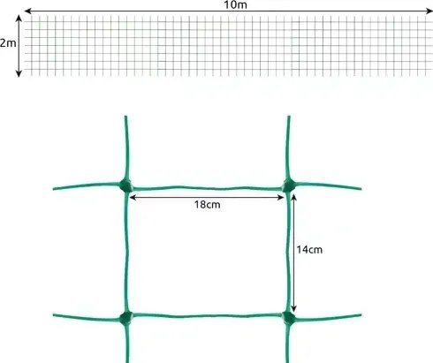 Síťová podpora pro rostliny 2x10 m