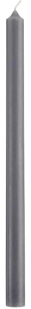 IB LAURSEN Úzká svíčka Dark grey - set 6ks, šedá barva, vosk
