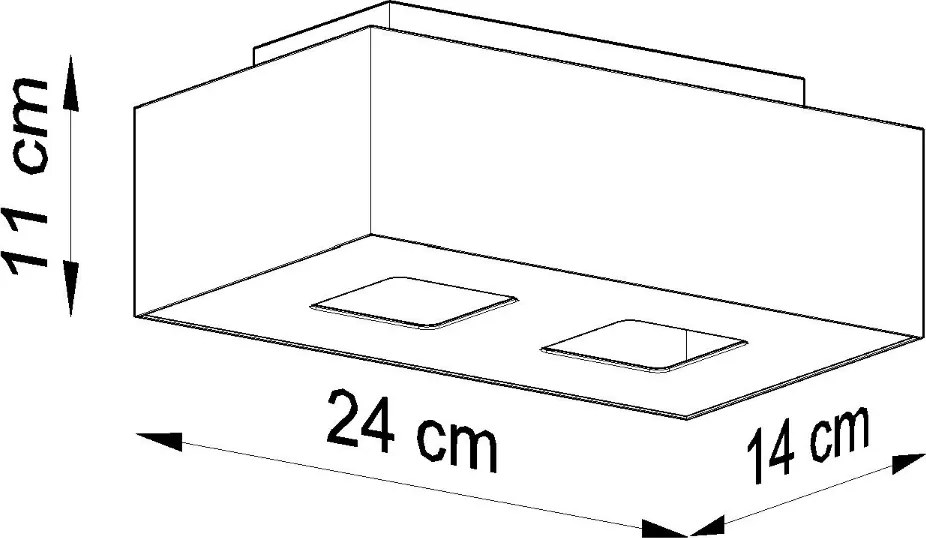 Sollux Lighting Stropní svítidlo MONO 2 bílé