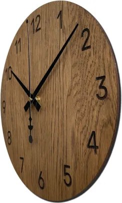 Nástěnné hodiny z dubového dřeva – moderní minimalistický design I SENTOP MAS002-A-akcia20
