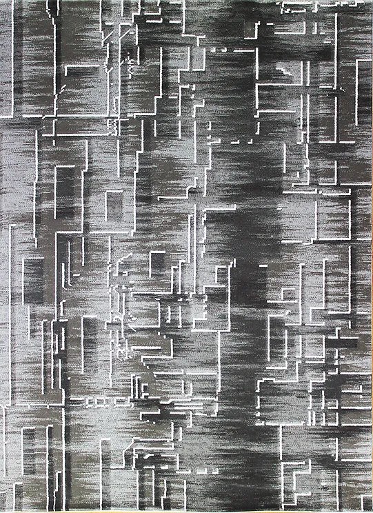 Berfin Dywany, Kusový koberec Dizayn 2219 Grey, 200x290, šedá, obývací pokoj