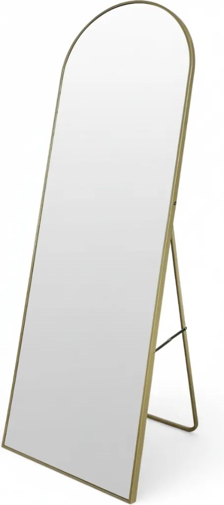 Velké stojací zrcadlo FRAM zlaté, 150 x 50 cm