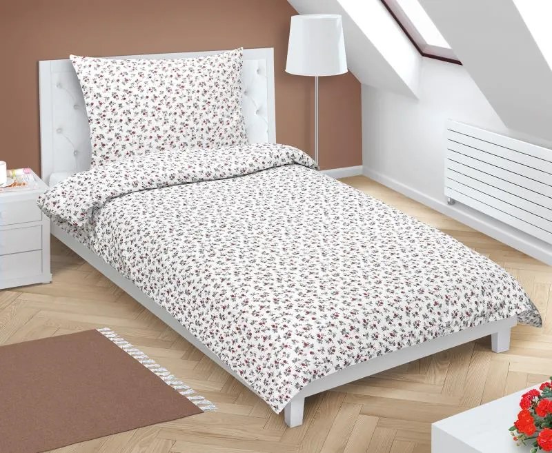Bellatex Povlečení bavlněné s hotelovou kapsou Bílá 140x200 cm, 70x90 cm