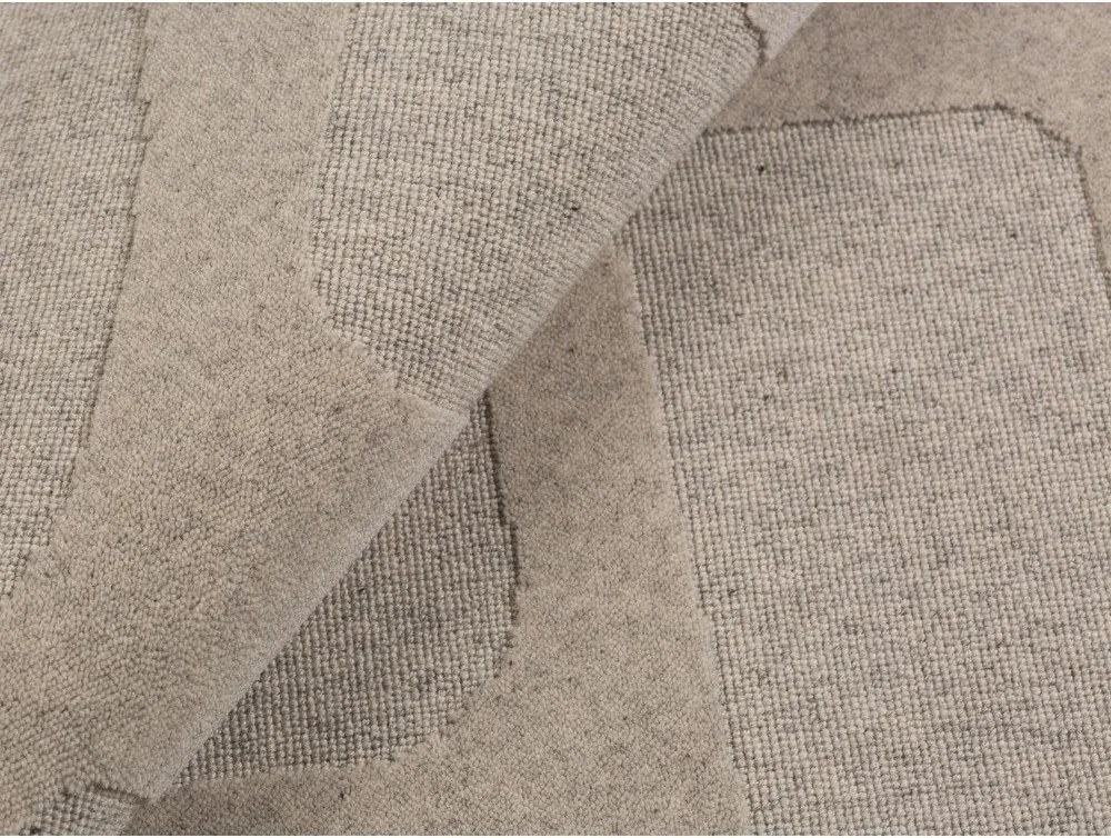 Taupe vlněný koberec 160x230 cm Archipelagio – Micadoni