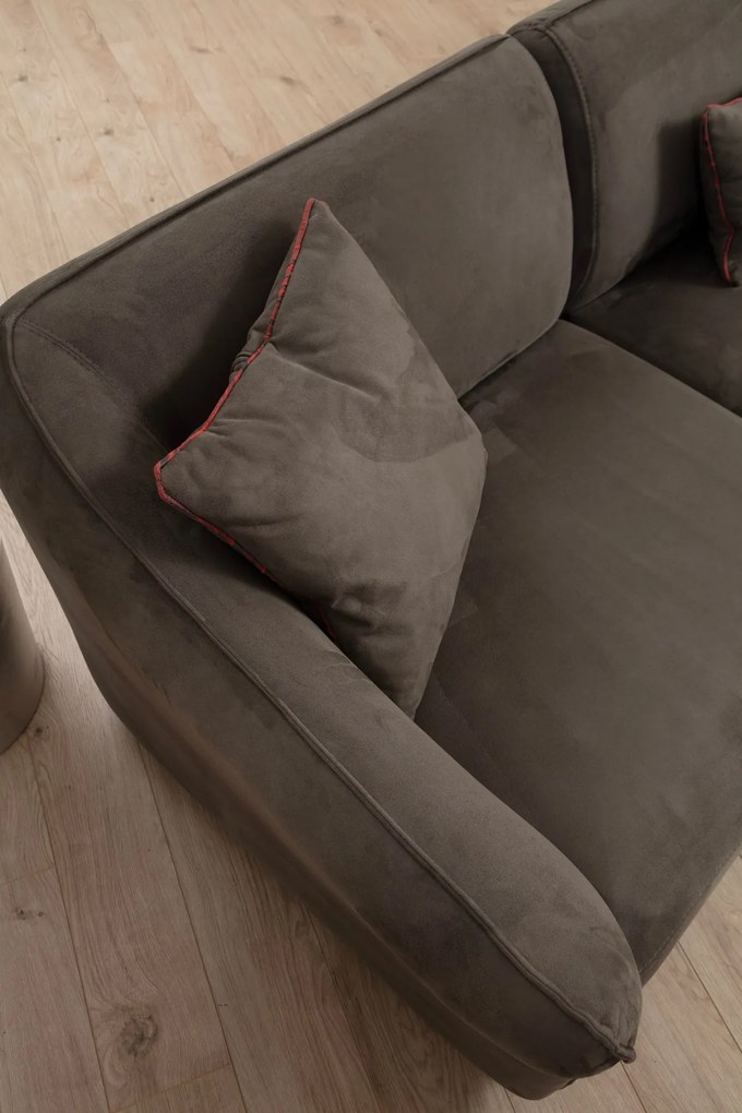 Hanah Home Třímístná pohovka MENTIS hnědá 288 cm