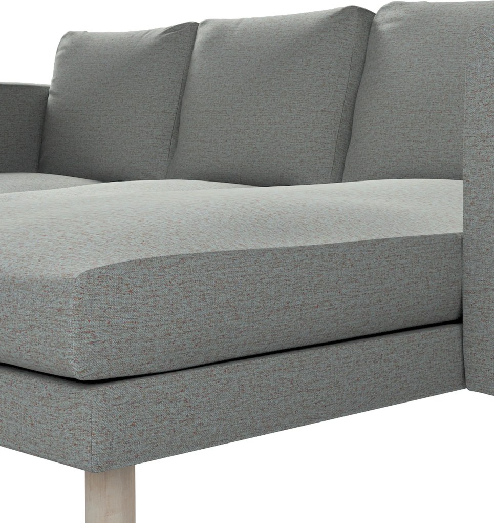 Potah na pohovku IKEA Norsborg 3-místná se šezlongem barva modrá látka pletený vzor