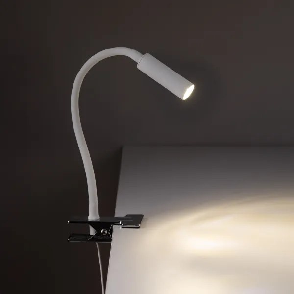 LED Lampa s klipem LAGOS 1xG9/3W/230V bílá