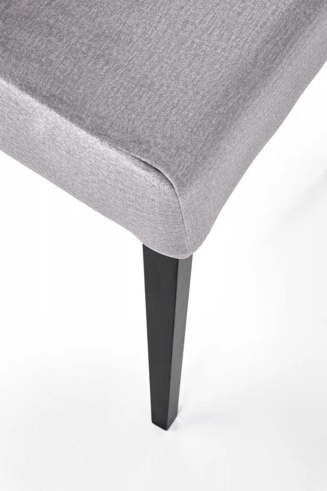 Jídelní židle CLARION 2 – masiv, látka, více barev Černá / tmavě zelená