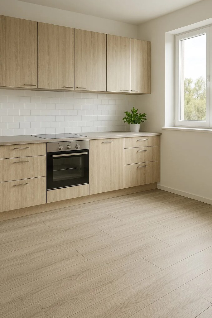 Beauflor, PVC podlaha - lino Texalino Supreme 991 L Pristine Oak - dub, na míru, šíře 2m,3m,4m,5m, hnědá, filc, chodba / předsíň