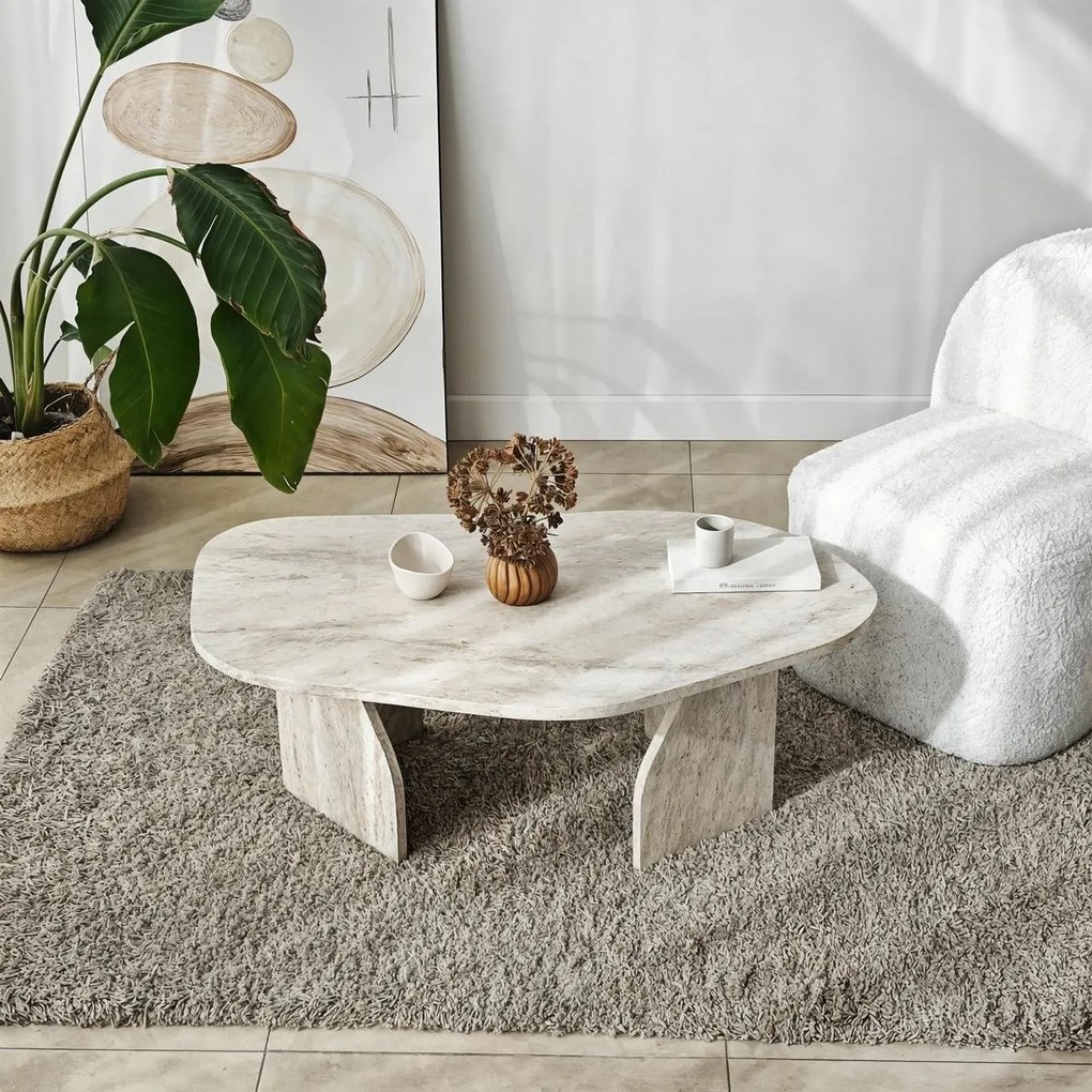 Konferenční stolek Rock Travertine