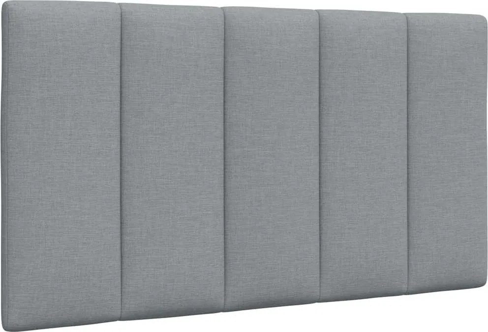 Rám postele bez matrace Hanko světle šedá 80 x 200 cm textil 3310349