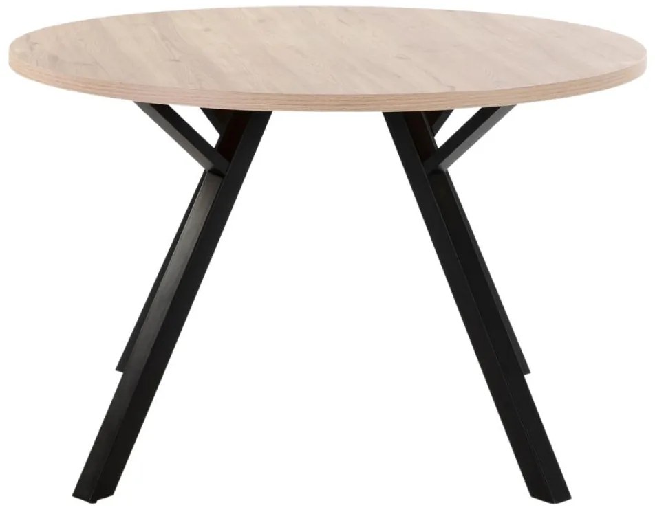Světlý dubový kulatý jídelní stůl Marckeric Beni 120 cm