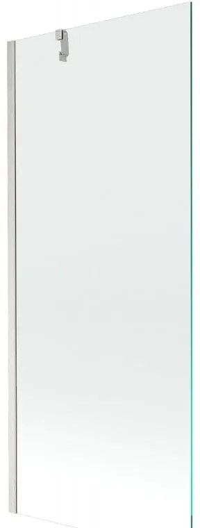 Mexen Next, 1-křídlová vanová zástěna 80 x 150 cm, 6mm čiré sklo, ocelová, 895-080-000-00-00-97