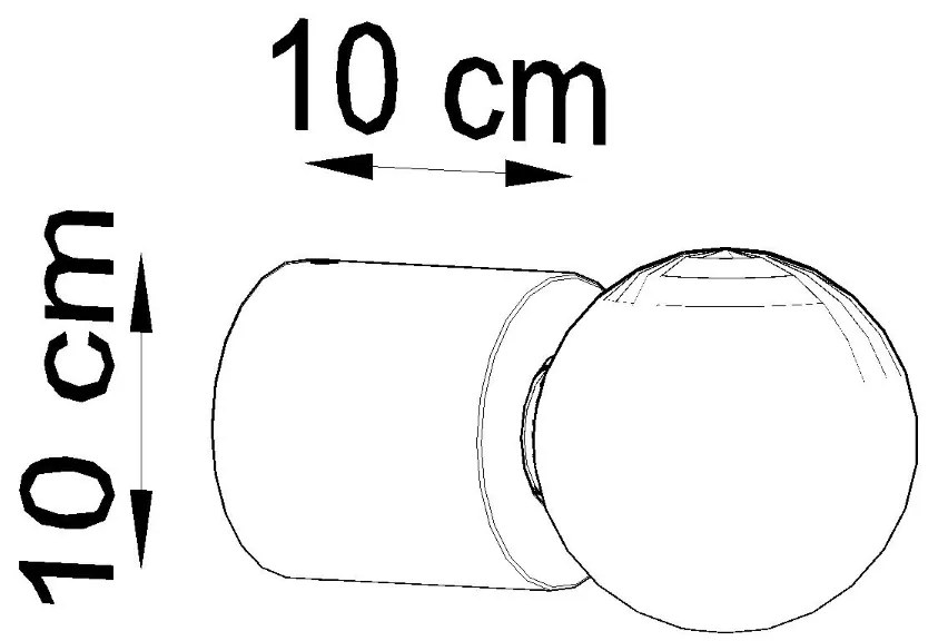 Stropní svítidlo Salgado, betonové tělo svítidla