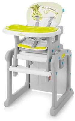 BABY DESIGN Jídelní židlička Candy 2v1 zelená | BIANO
