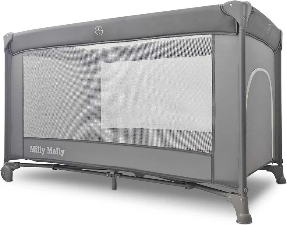 Dětská cestovní postýlka Milly Mally Mirage v přenosné tašce grey