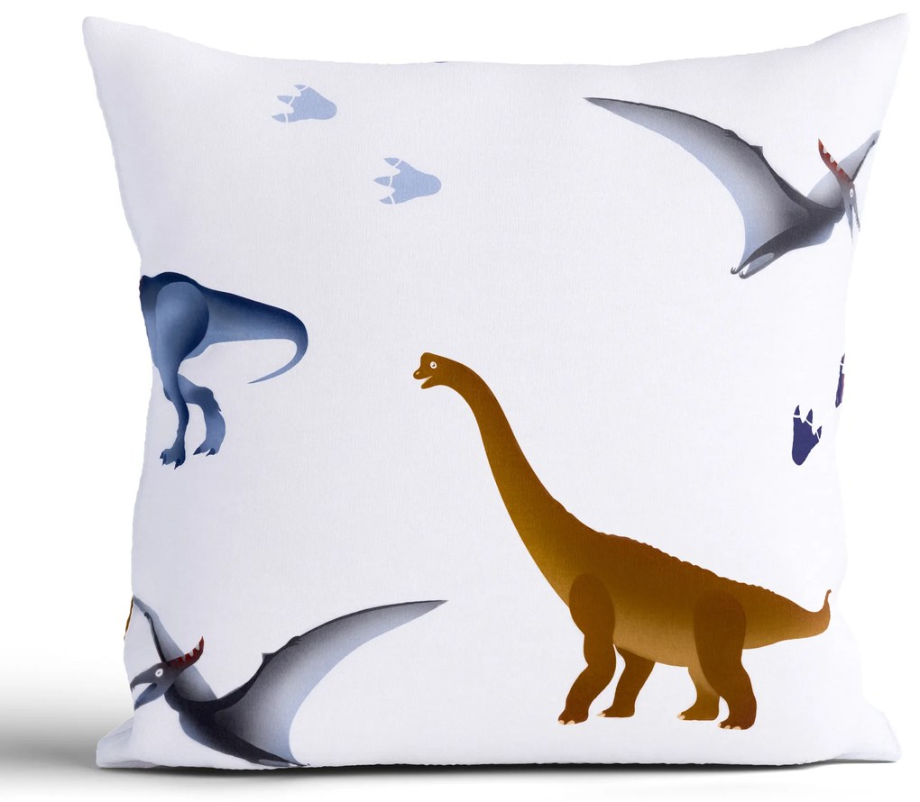 MK Lůžkoviny Bavlněný povlak na polštář Renforcé 40 x 40 cm - Dinosauři
