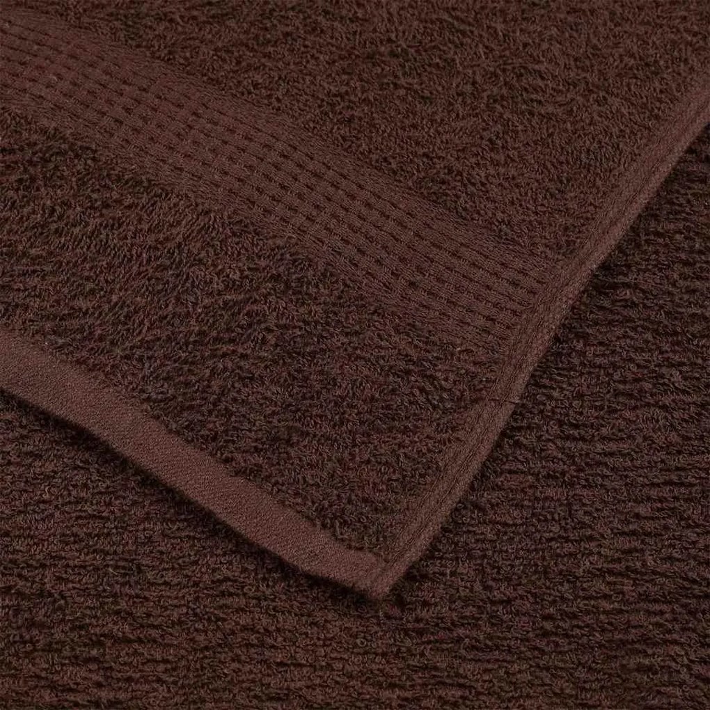Ručníky FROGN 4 ks hnědé 30x30 cm 360 g/m² 136753