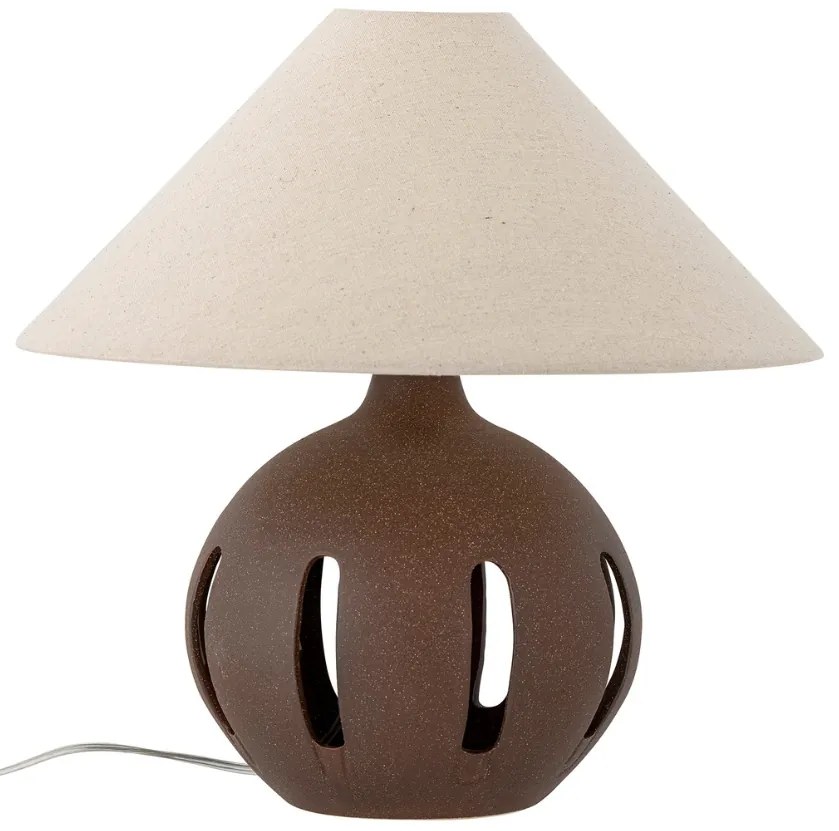 OnaDnes -20% Hnědá kameninová stolní lampa Bloomingville Liana