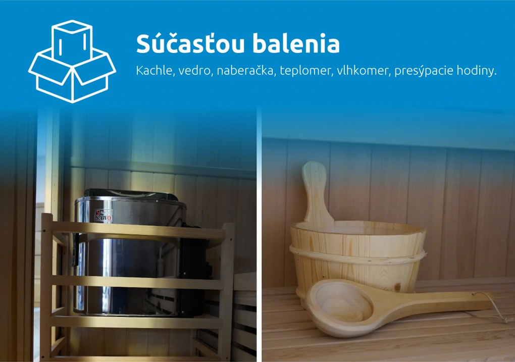 Marimex | Finská sauna Marimex KIPPIS L + saunová kamna | 11100084