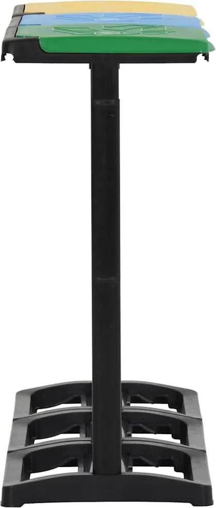 Stojany na odpadkové pytle s víkem 240–330 l vícebarevné PP 340989